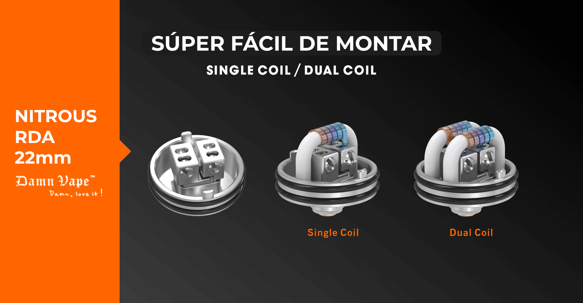 Nitrous RDA 22mm - Damn Vape